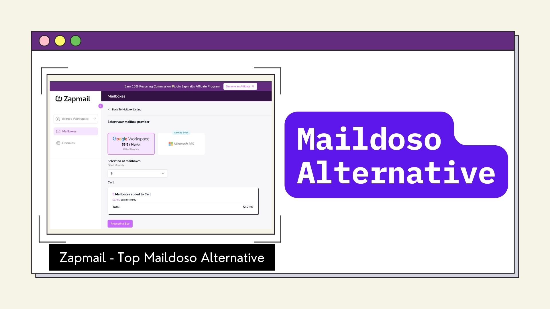 Top Maildoso Alternative: Zapmail