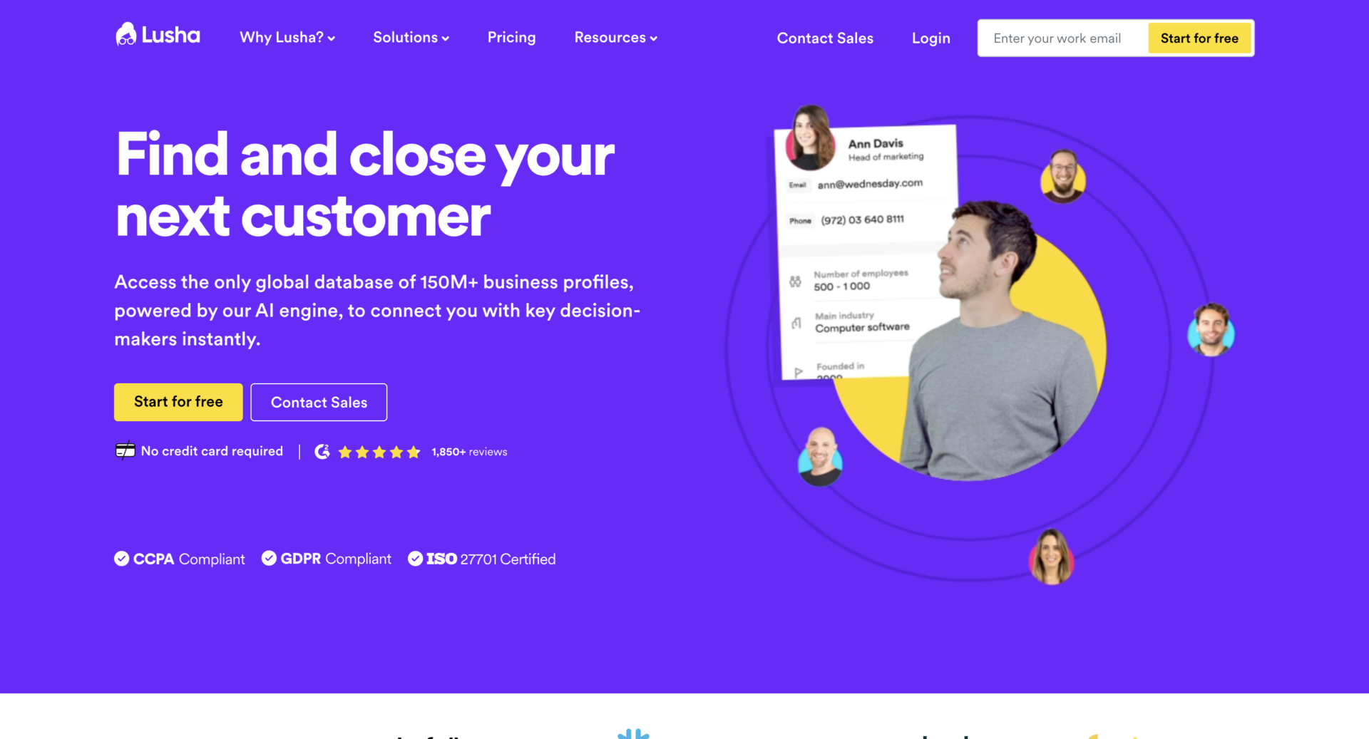 Lusha.com : B2B Lead Generation with Lusha chrome extension