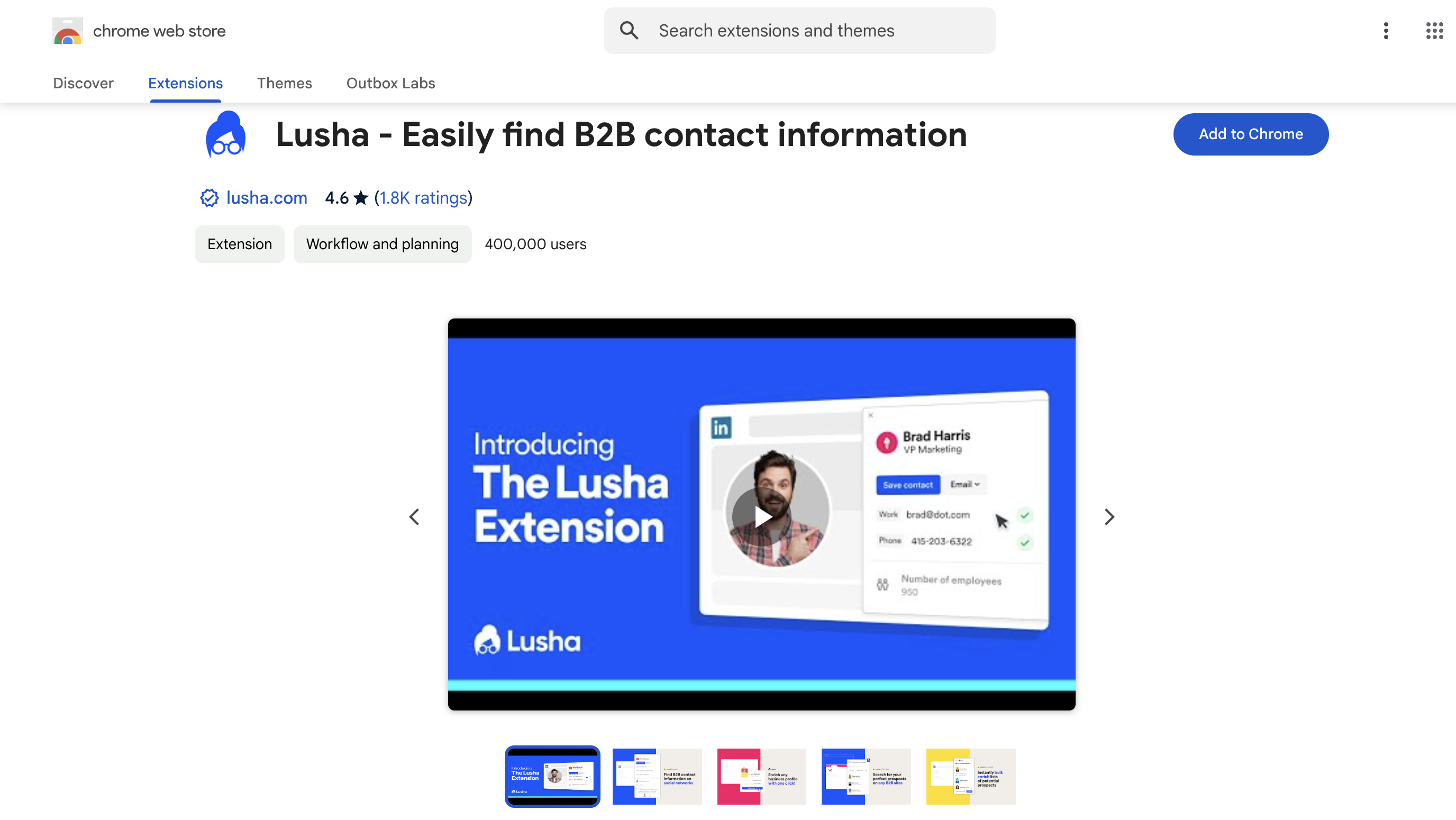 Lusha.com : B2B Lead Generation with Lusha chrome extension